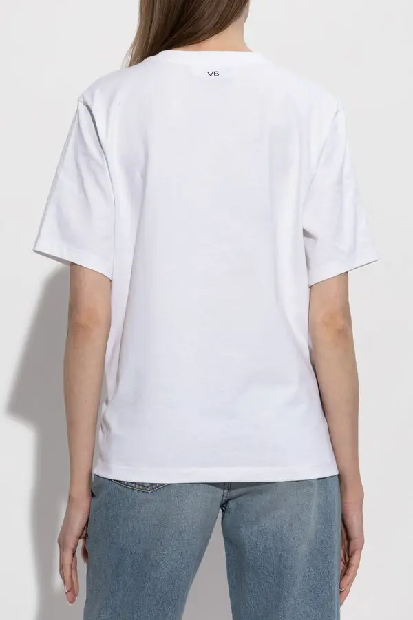 Victoria Beckham Printed T-shirt - White