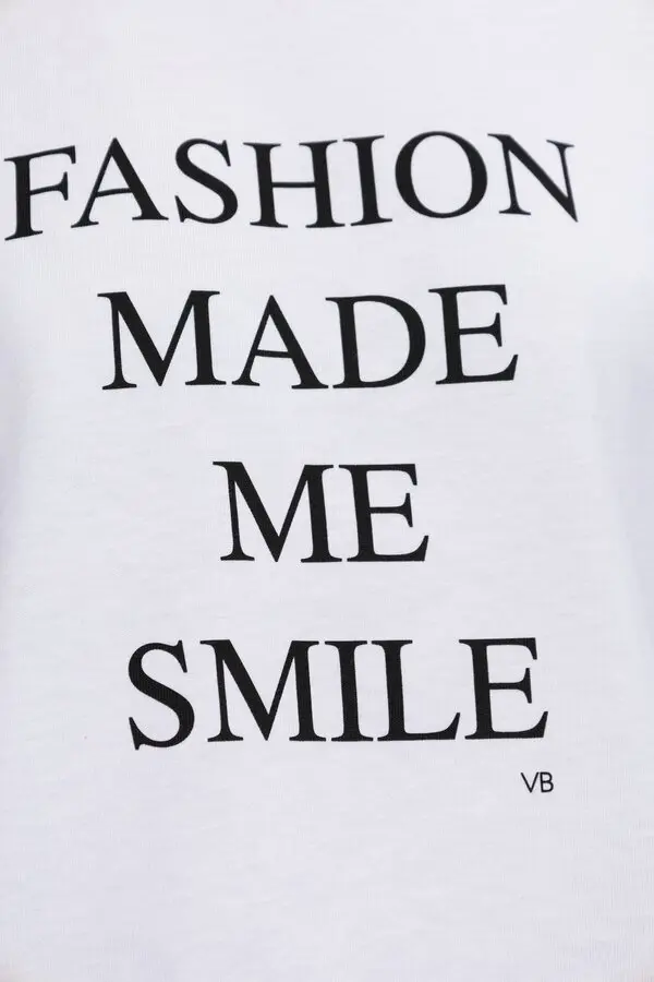 Victoria Beckham Printed T-shirt - White