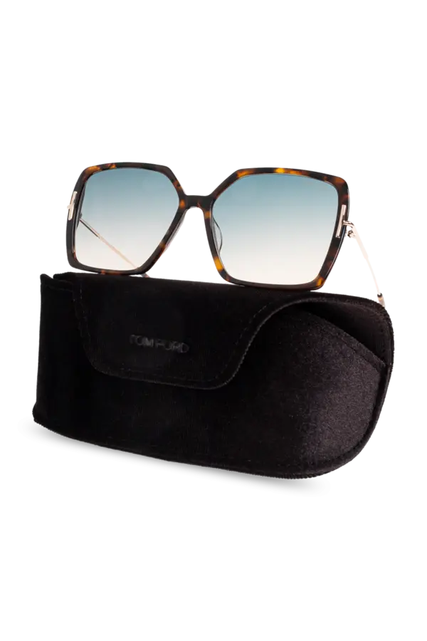 TOM FORD Square Frame Sunglasses - Brown