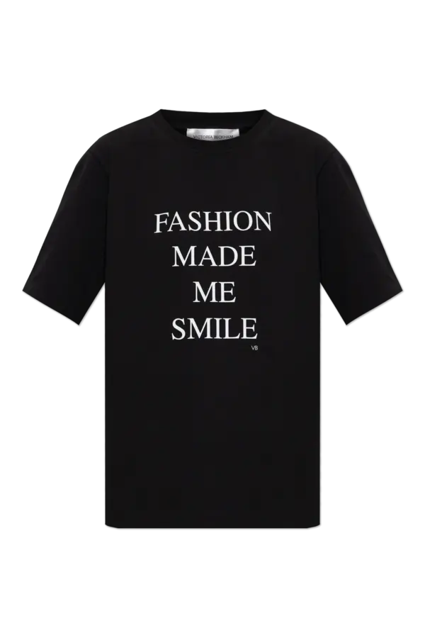 Victoria Beckham T-shirt With Graphic - Black