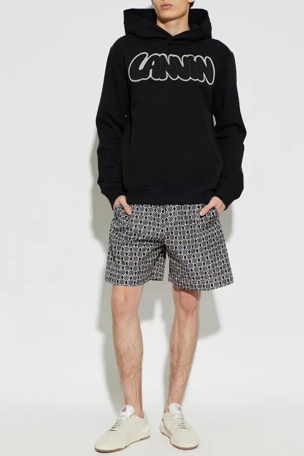 LANVIN Patterned Shorts - Grey