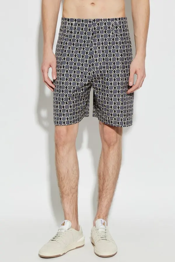 LANVIN Patterned Shorts - Grey