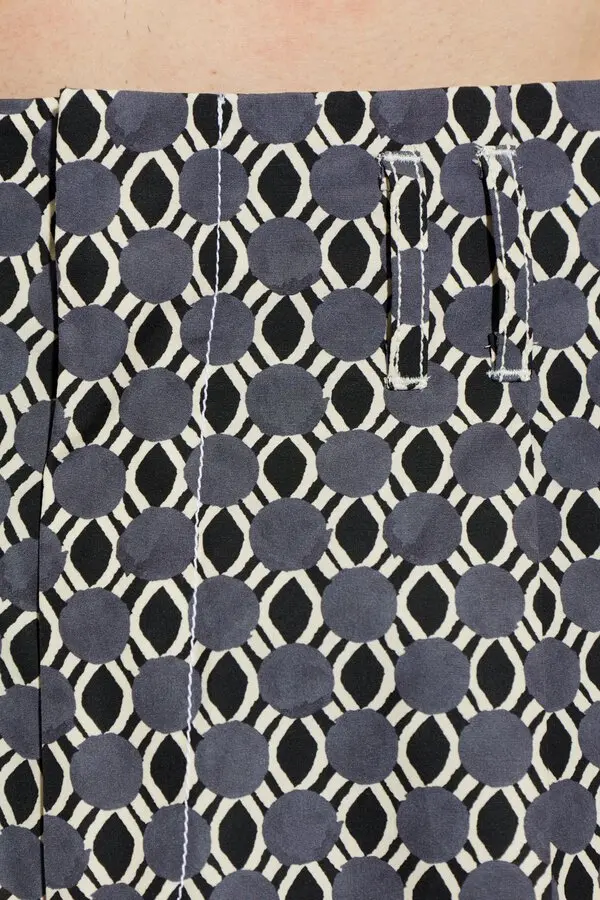 LANVIN Patterned Shorts - Grey