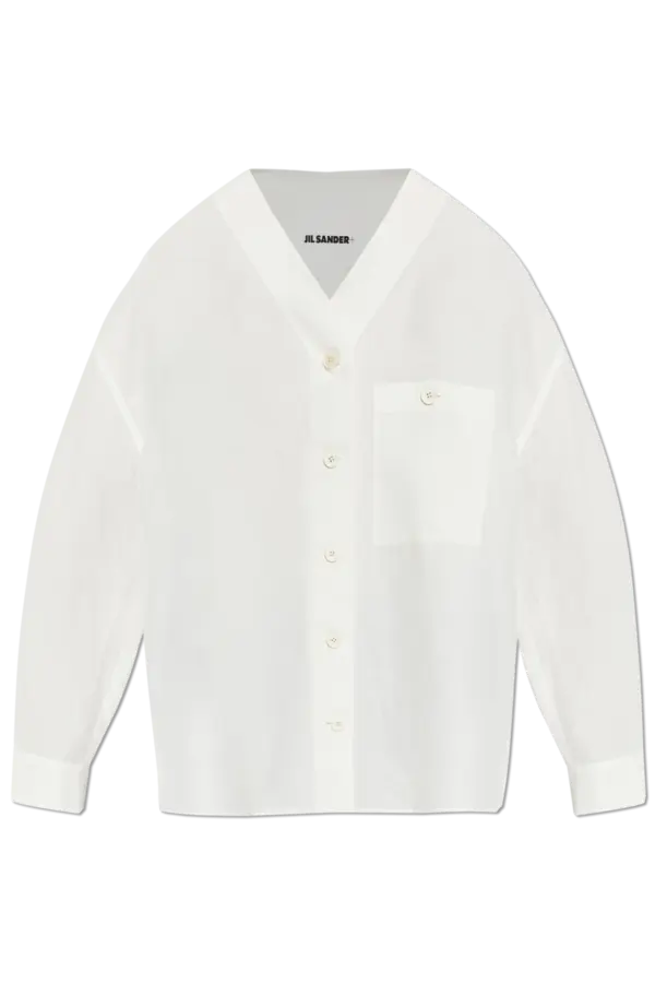 JIL SANDER V-neck Shirt - White