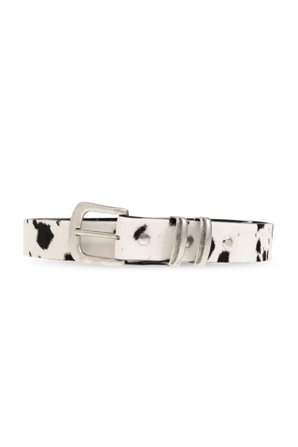 REPRESENT Leather Belt - White