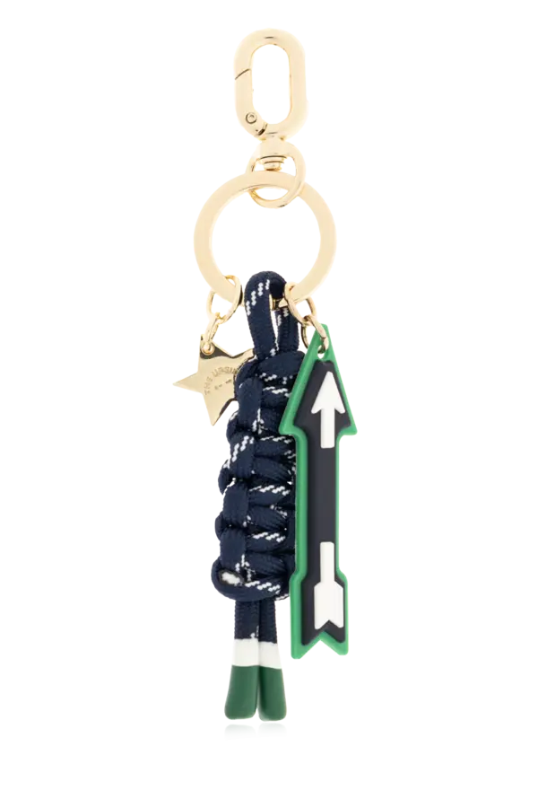 The Upside Keychain With Charms - Gold