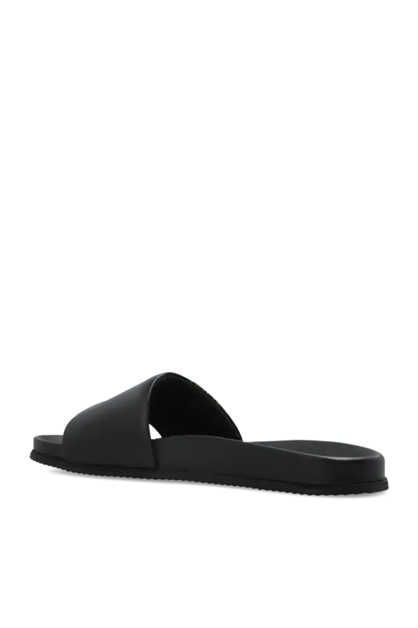 Paul Smith Leather Slides - Black