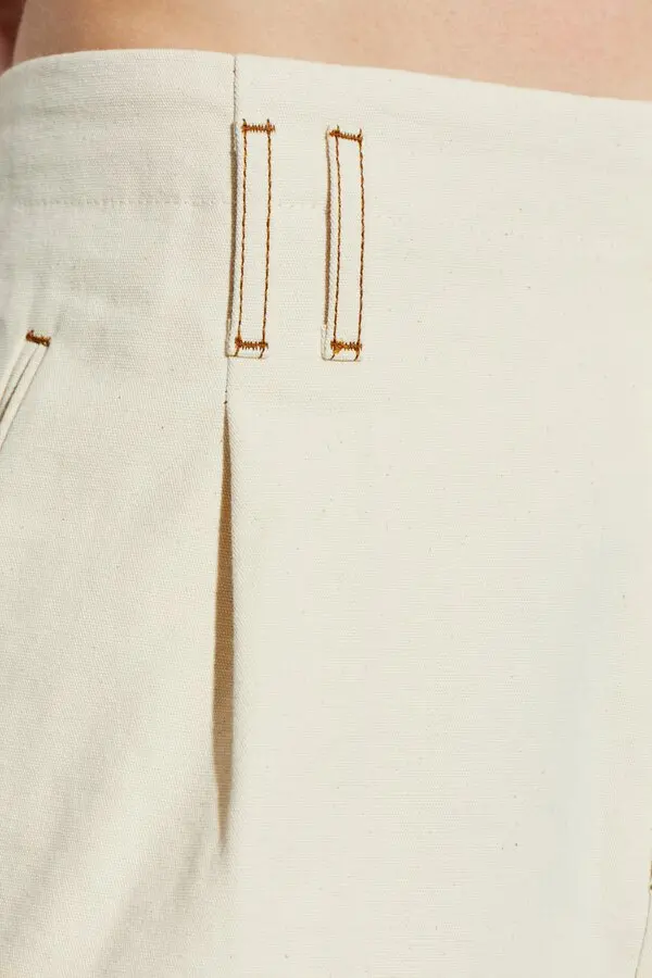 LANVIN Cotton Shorts - Cream