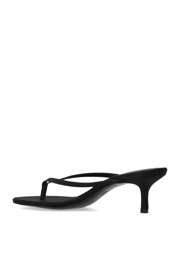 BLACK SUEDE STUDIO Satin Heeled Mules
