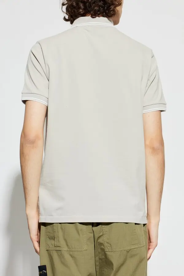 Stone Island Polo With Logo Patch