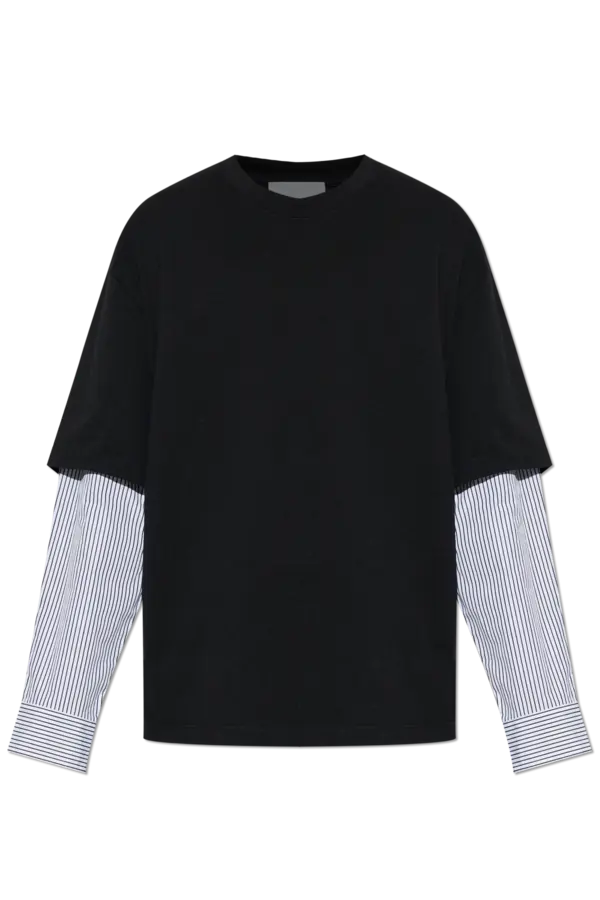 JIL SANDER Long Sleeve T-shirt - Black