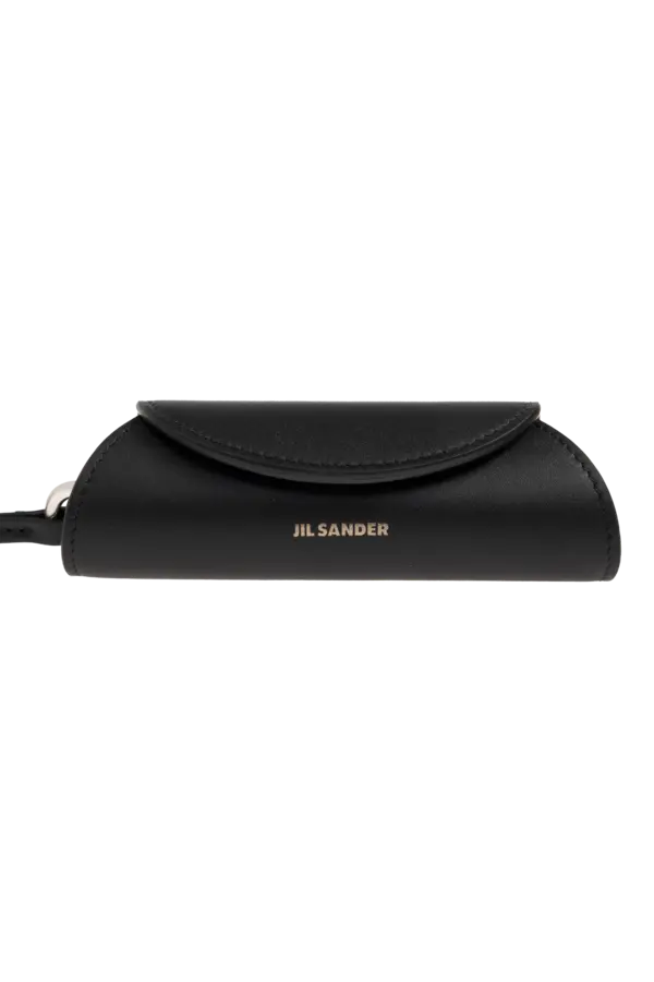 JIL SANDER Leather Key Case - Black