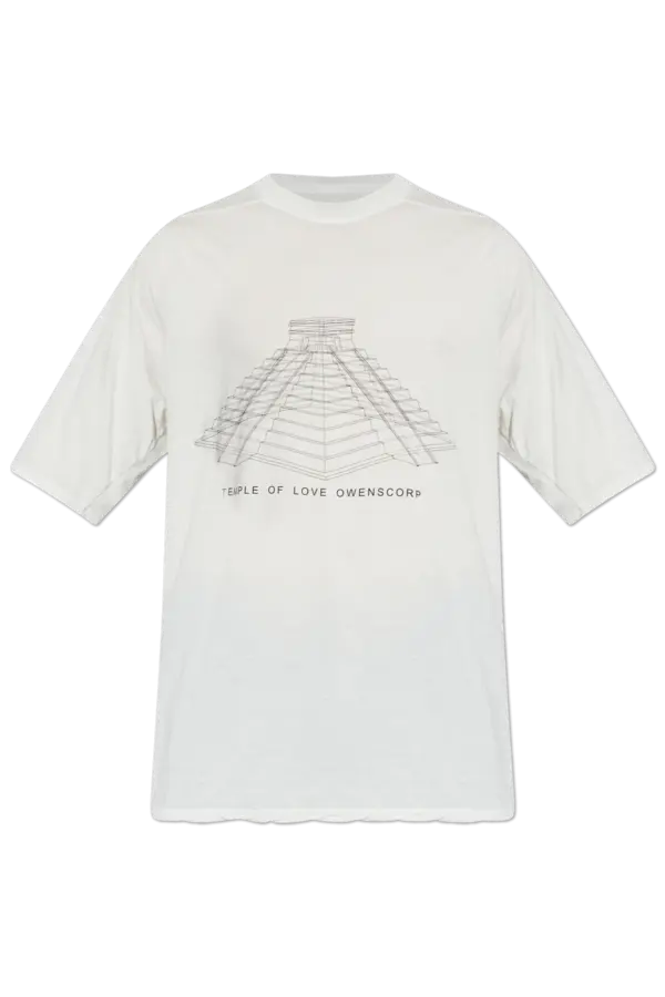 Rick Owens T-shirt With Print - Grey
