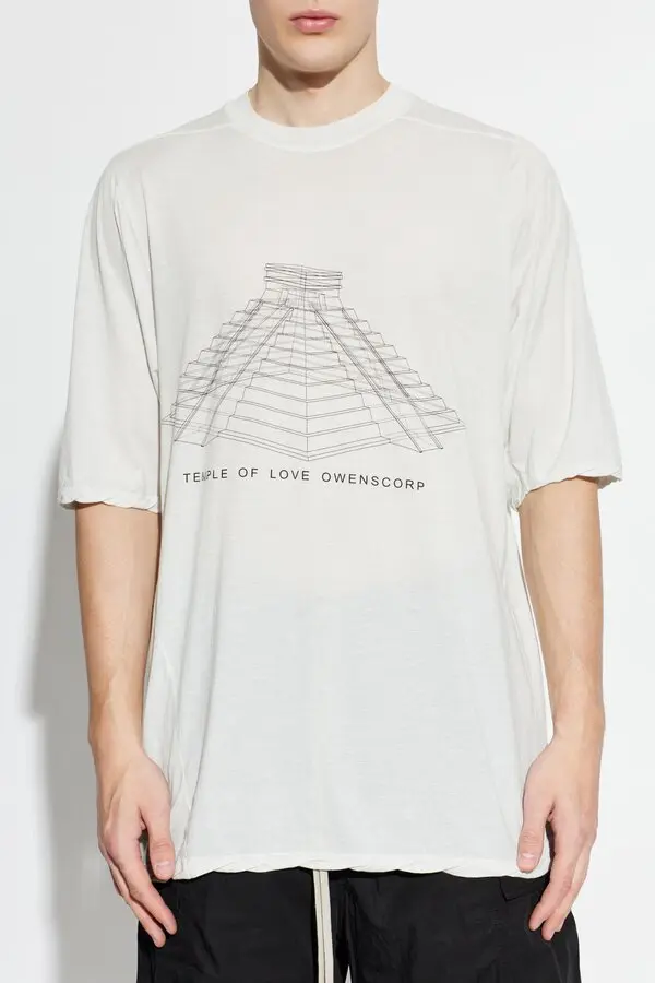 Rick Owens T-shirt With Print - Grey
