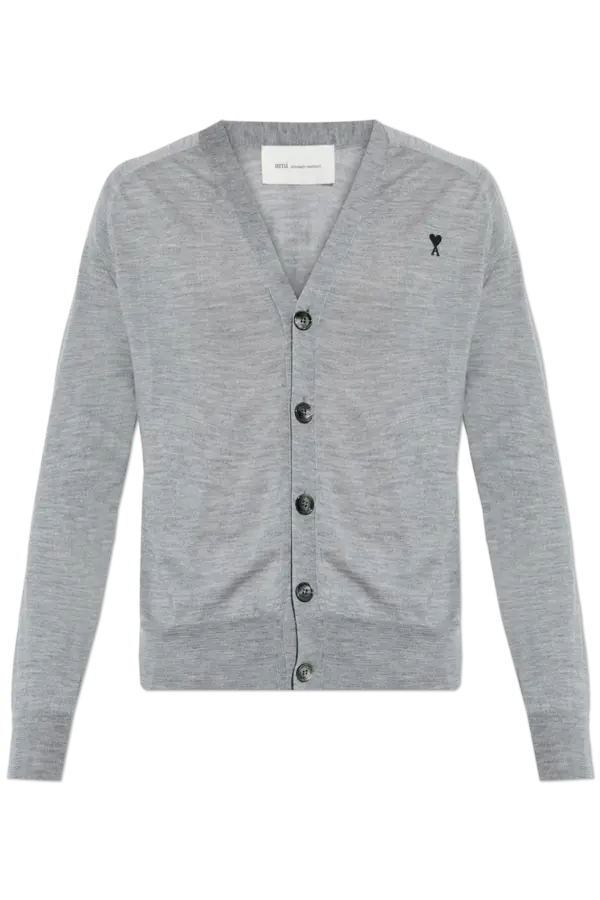 Ami Wool Cardigan - Grey