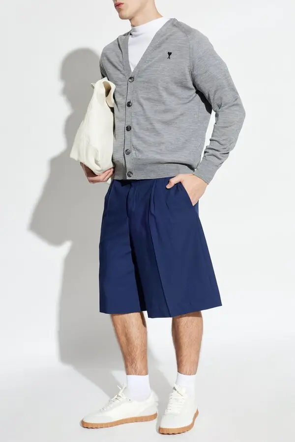 Ami Wool Cardigan - Grey