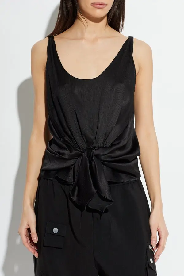 JW Anderson Silk Camisole Top - Black