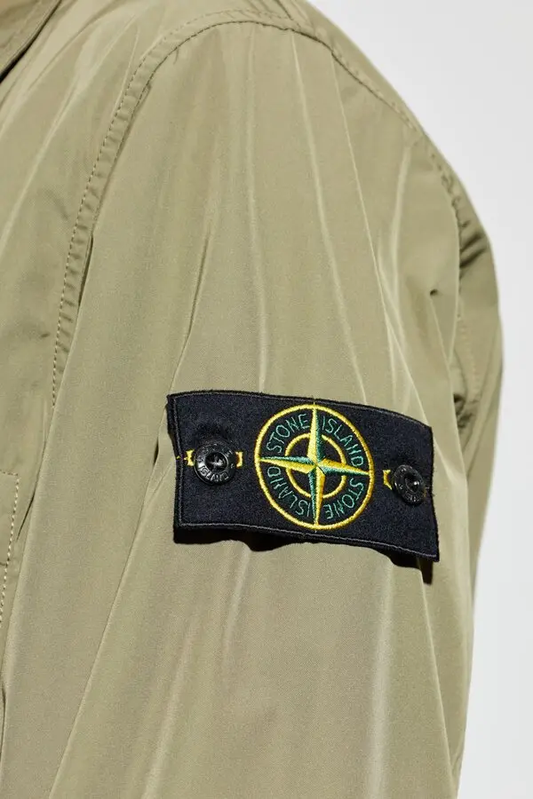 Stone Island Lightweight Jacket With Pockets - Green