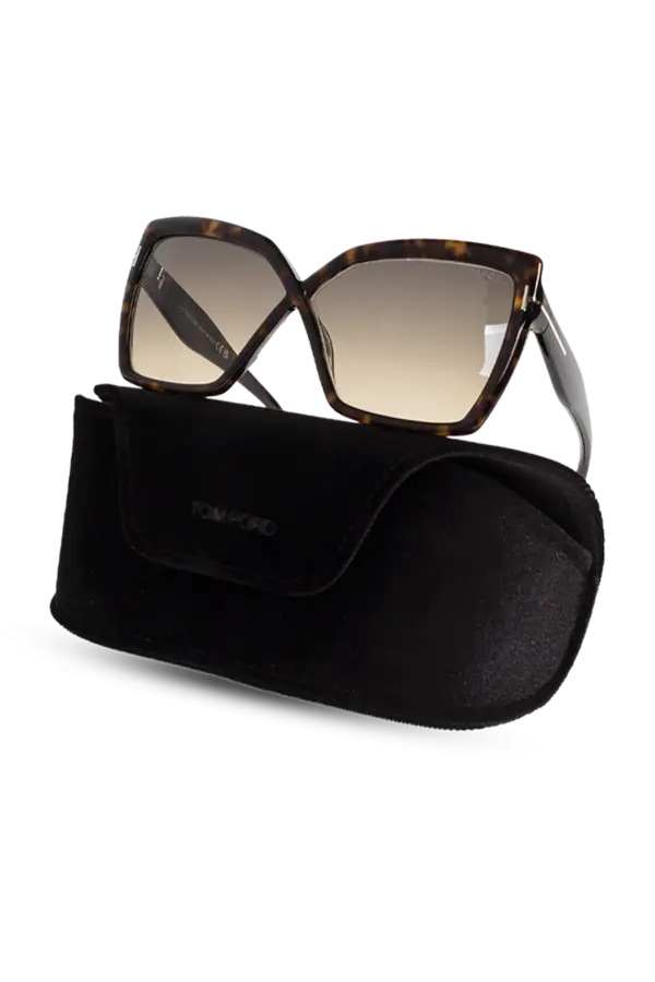 TOM FORD Oversized Square Frame Sunglasses - Brown