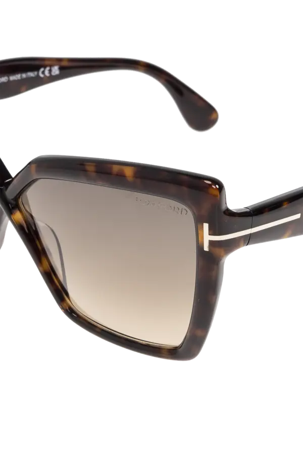 TOM FORD Oversized Square Frame Sunglasses - Brown