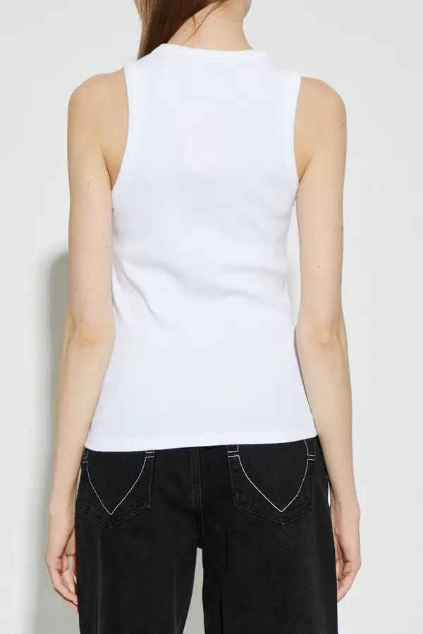 CARNE BOLLENTE Ribbed Tank Top With Print