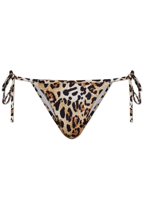 Dsquared2 Animal Print Bikini Bottom - Brown