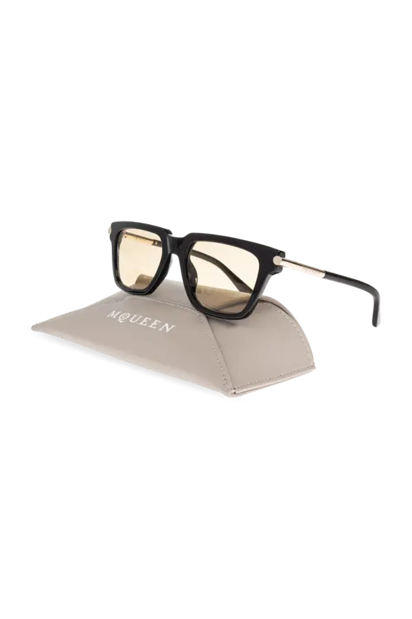 Alexander McQueen Square Frame Sunglasses - Black