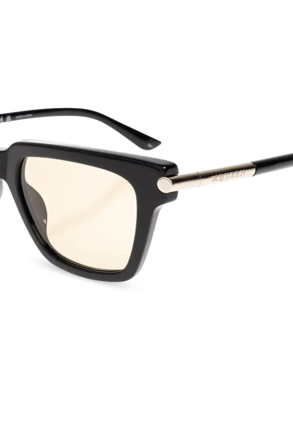 Alexander McQueen Square Frame Sunglasses - Black