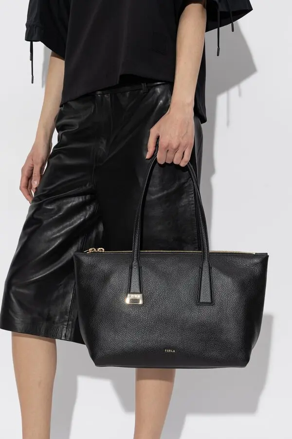 Furla Olivia Medium Shopper Bag - Black