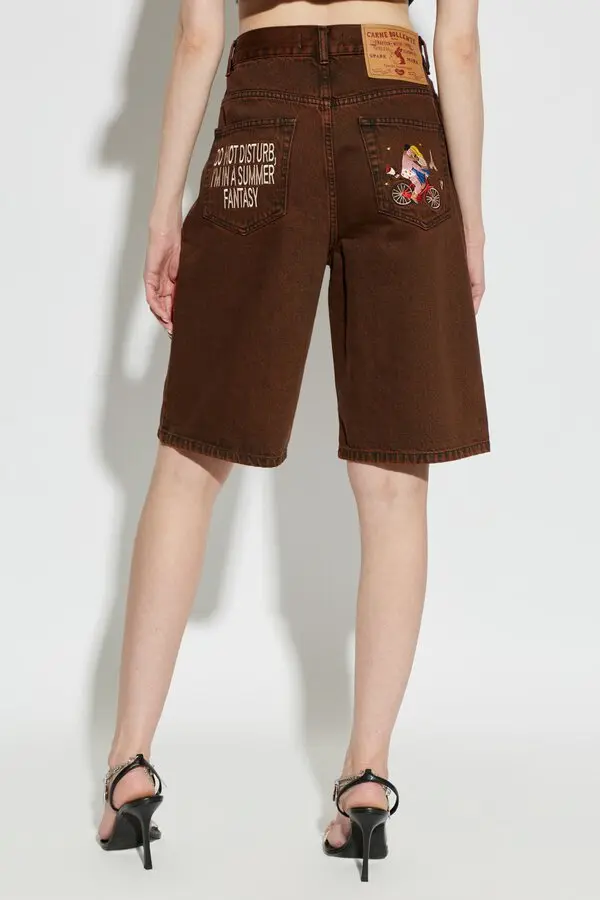 CARNE BOLLENTE Denim Shorts