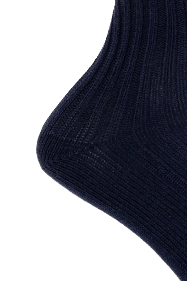 AMI Paris Cotton Socks - Navy Blue