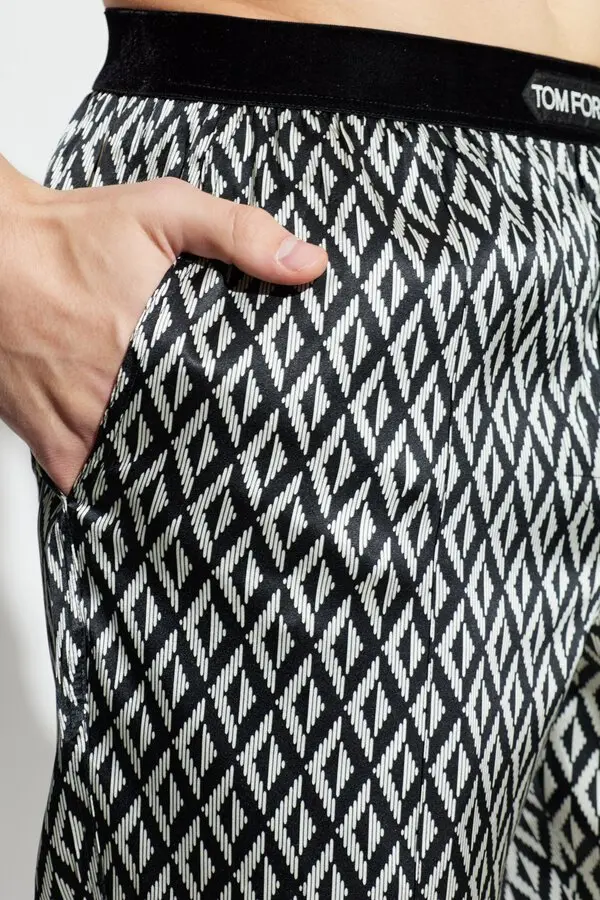 TOM FORD Silk Pajama Bottoms - Black