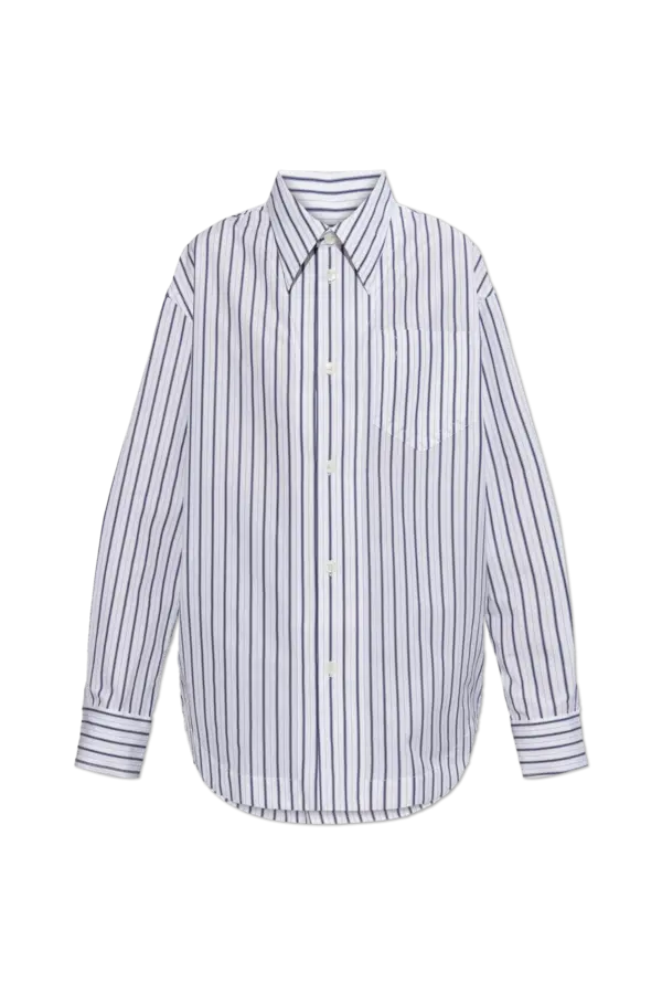 AMI Paris Striped Shirt - White