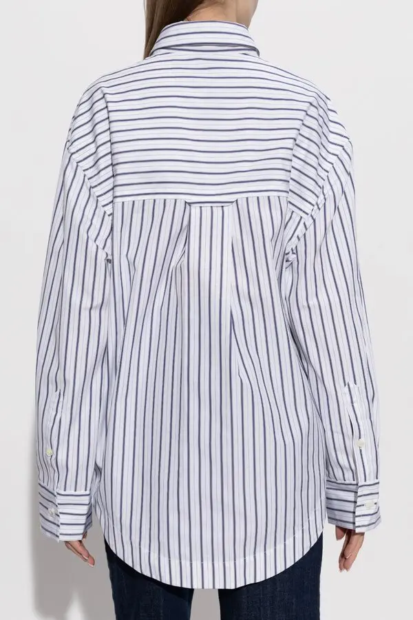 AMI Paris Striped Shirt - White