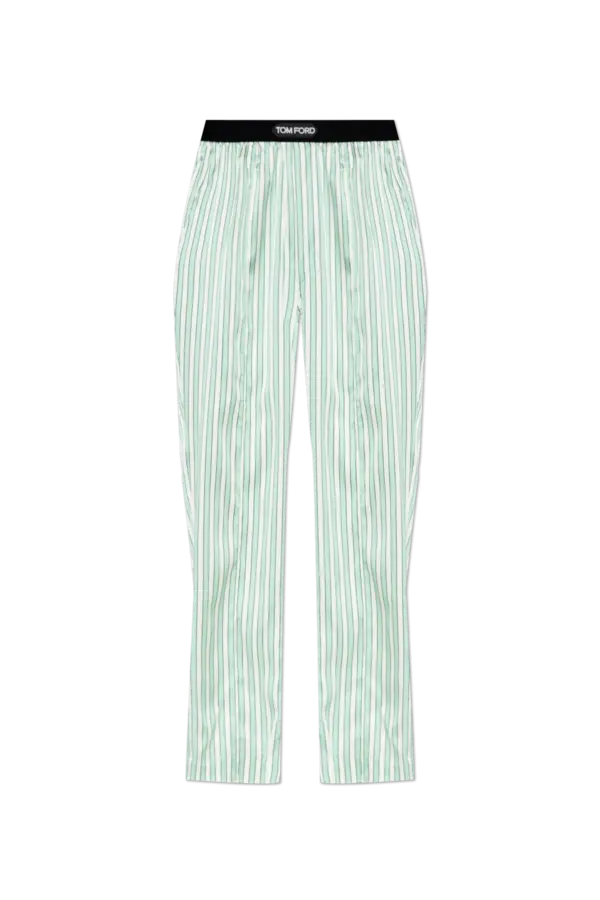 TOM FORD Silk Pajama Bottoms - Green