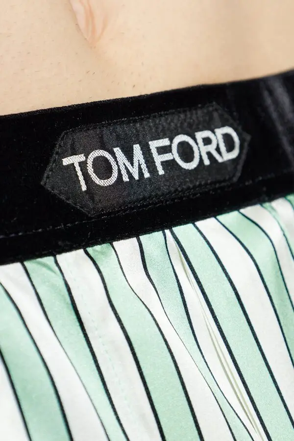 TOM FORD Silk Pajama Bottoms - Green
