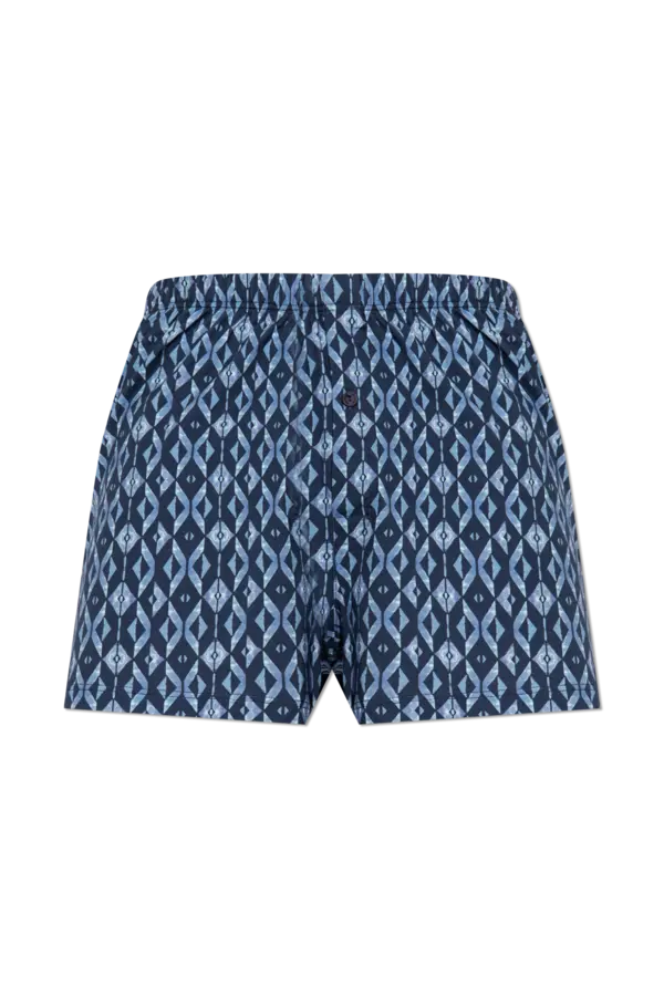 Hanro Patterned Boxers - Blue