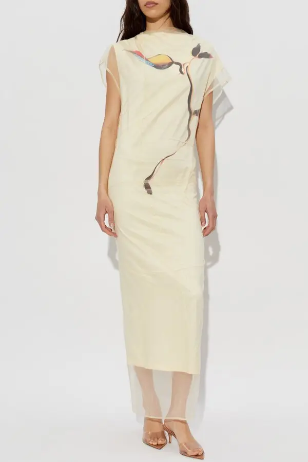 Sportmax Viale Midi Dress - Yellow