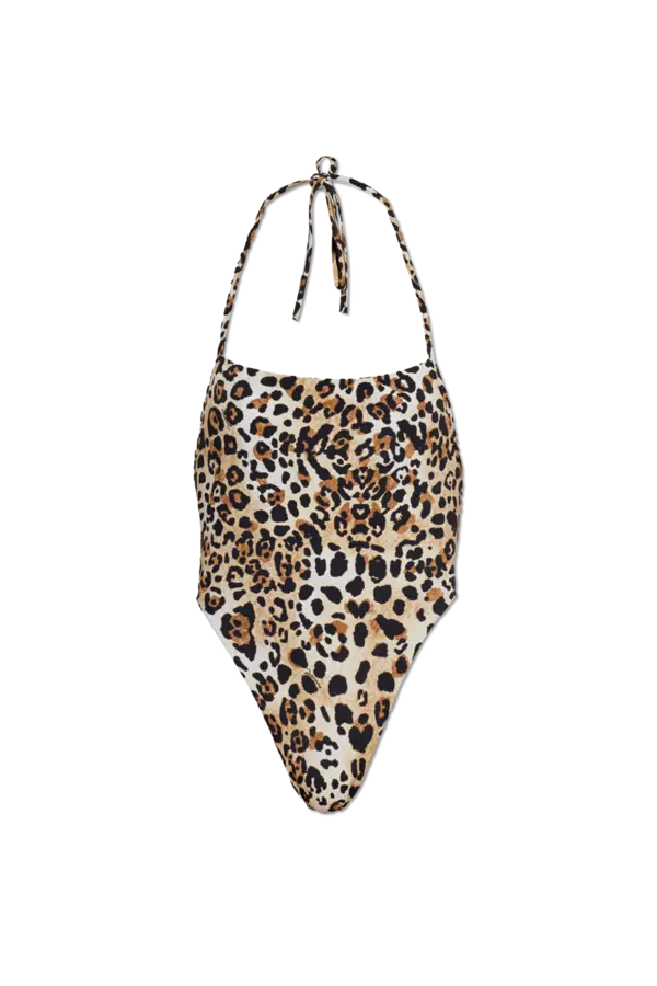 Dsquared2 Animal Print One-piece Swimsuit - Brown
