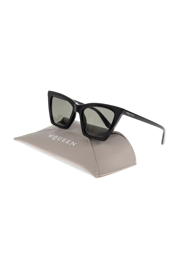 Alexander McQueen Cat-eye Sunglasses - Black