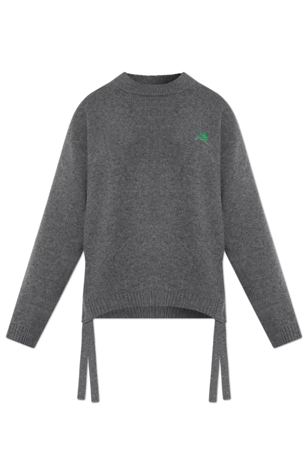 GANNI Logo Sweater - Grey