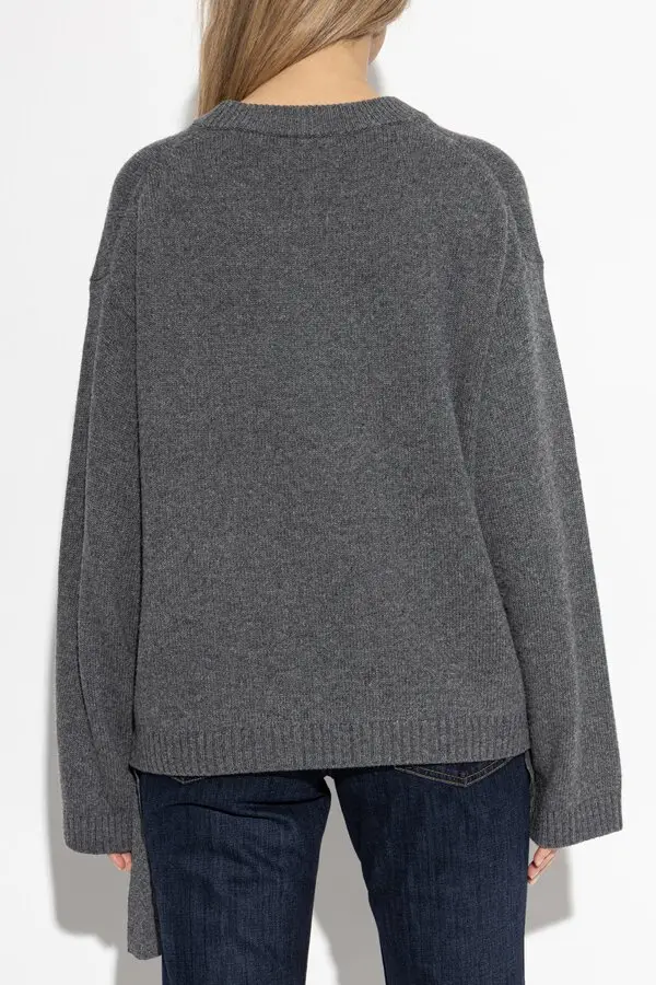 GANNI Logo Sweater - Grey