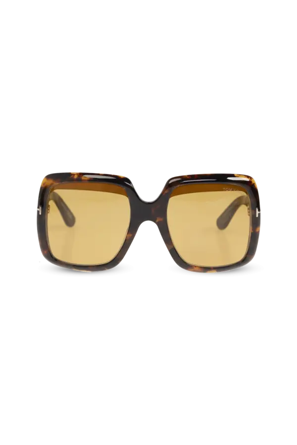 TOM FORD Square Frame Sunglasses - Brown