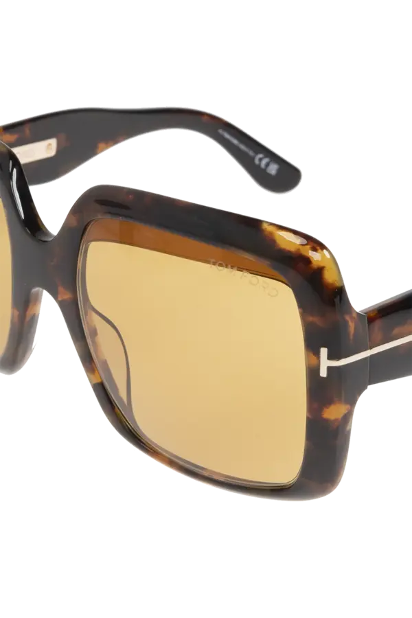TOM FORD Square Frame Sunglasses - Brown