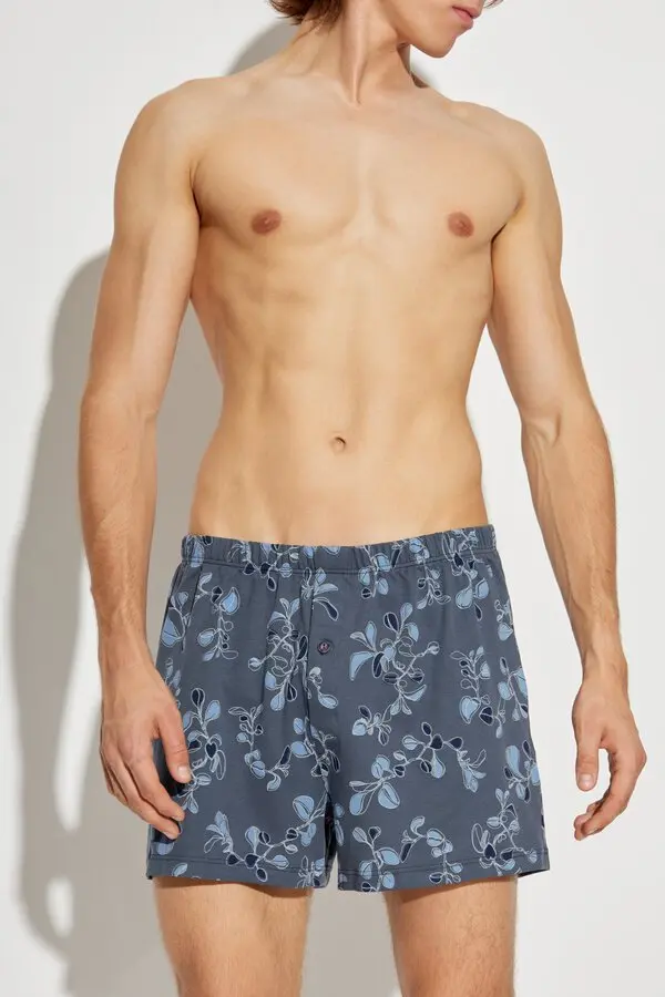 Hanro Patterned Boxers - Grey