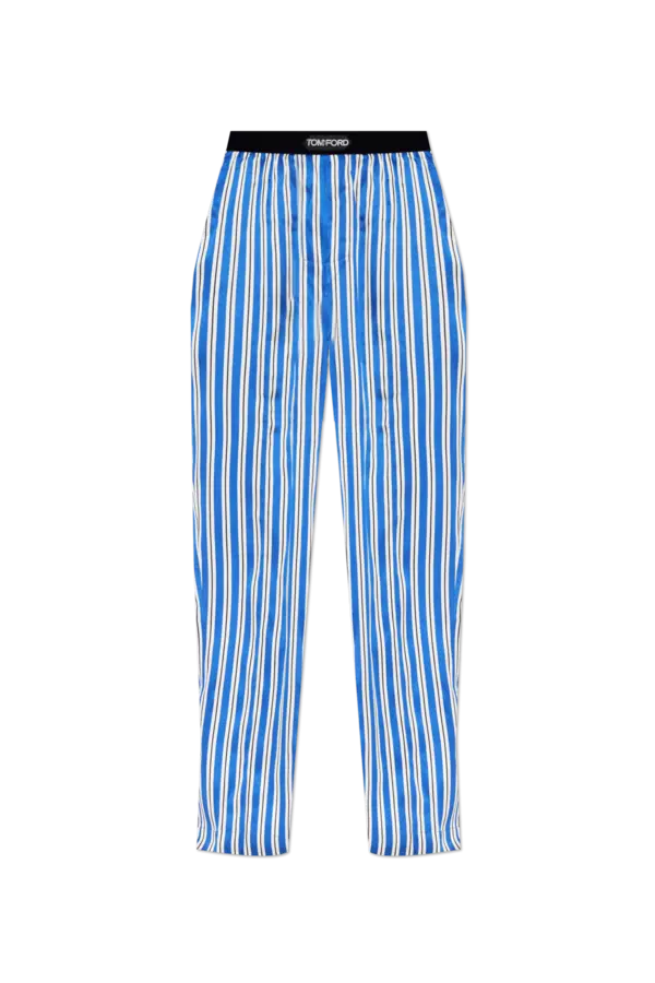 TOM FORD Silk Pajama Bottoms - Blue