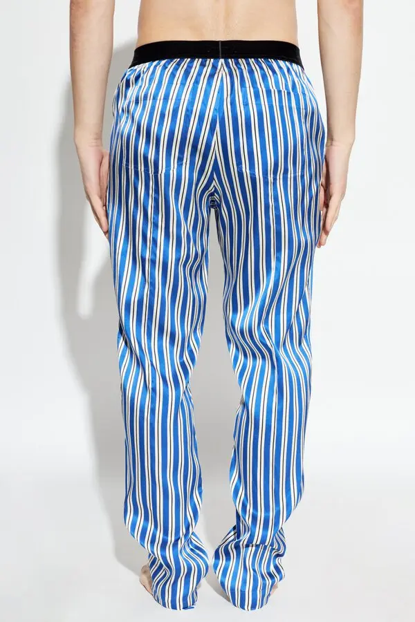 TOM FORD Silk Pajama Bottoms - Blue