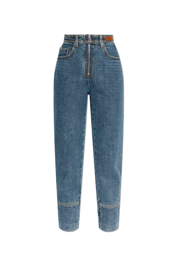 LANVIN Jeans With Sewn-in Zippers