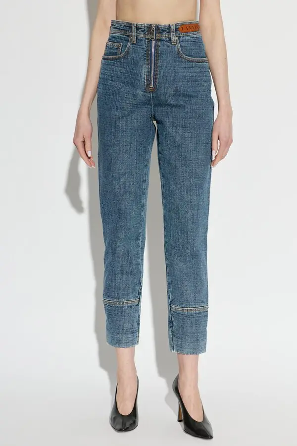 LANVIN Jeans With Sewn-in Zippers