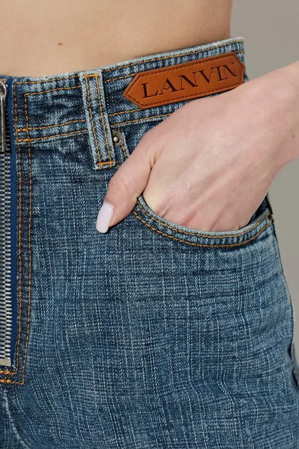 LANVIN Jeans With Sewn-in Zippers